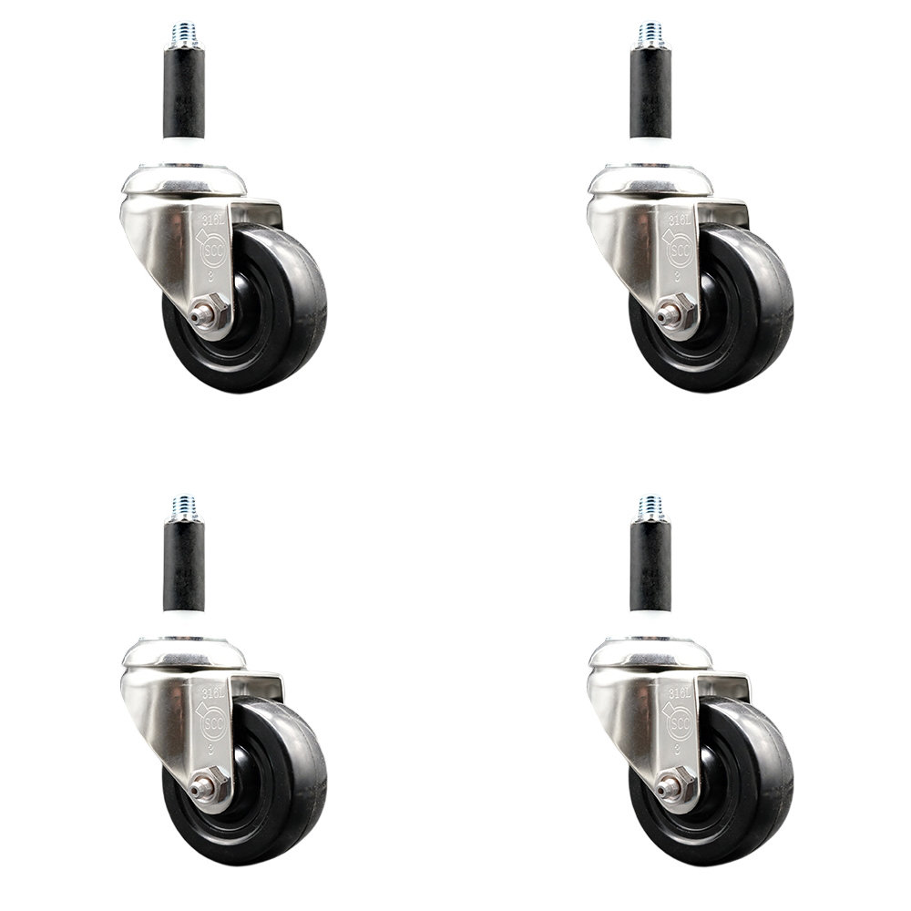 Service Caster Soft Rubber Casters | Wayfair