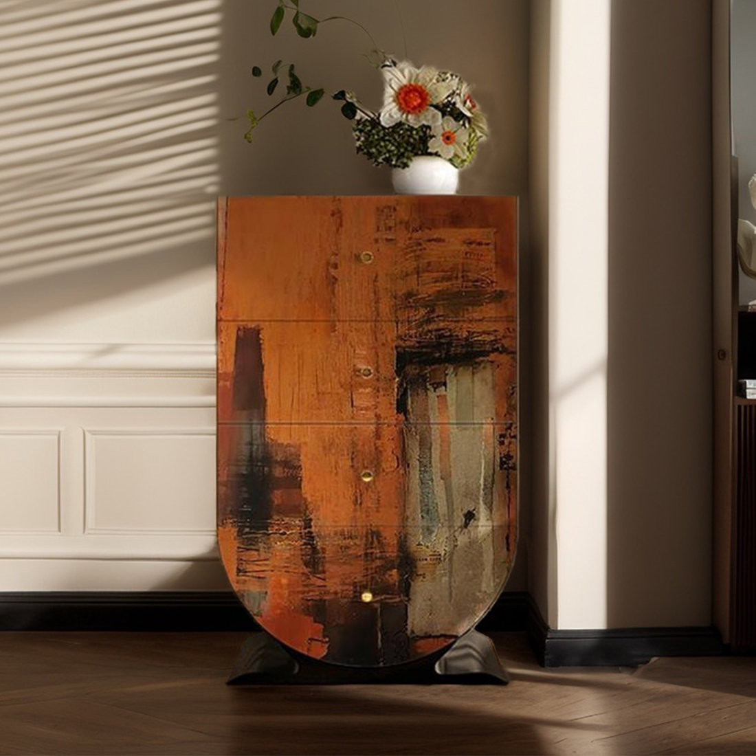 interanest Modern simple creative drawer wooden accent chest | Wayfair