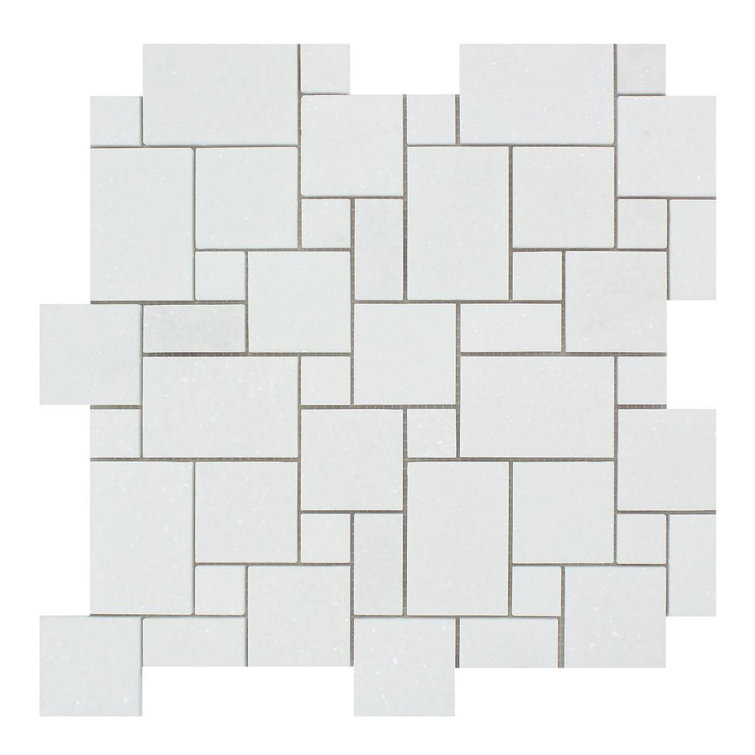Stone & Tile Shoppe, Inc. Marble Versailles Mosaic Wall & Floor Tile ...