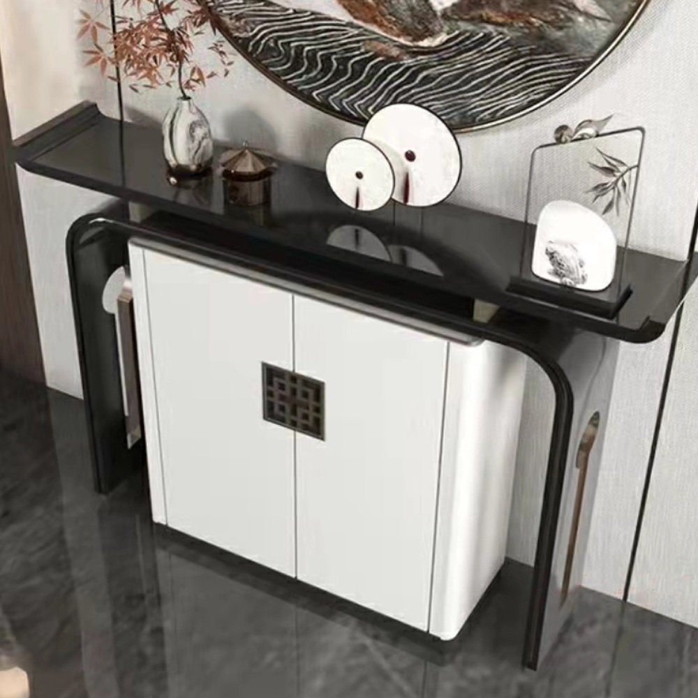 Orren Ellis New Chinese Style Solid Wood Entryway Cabinet | Wayfair