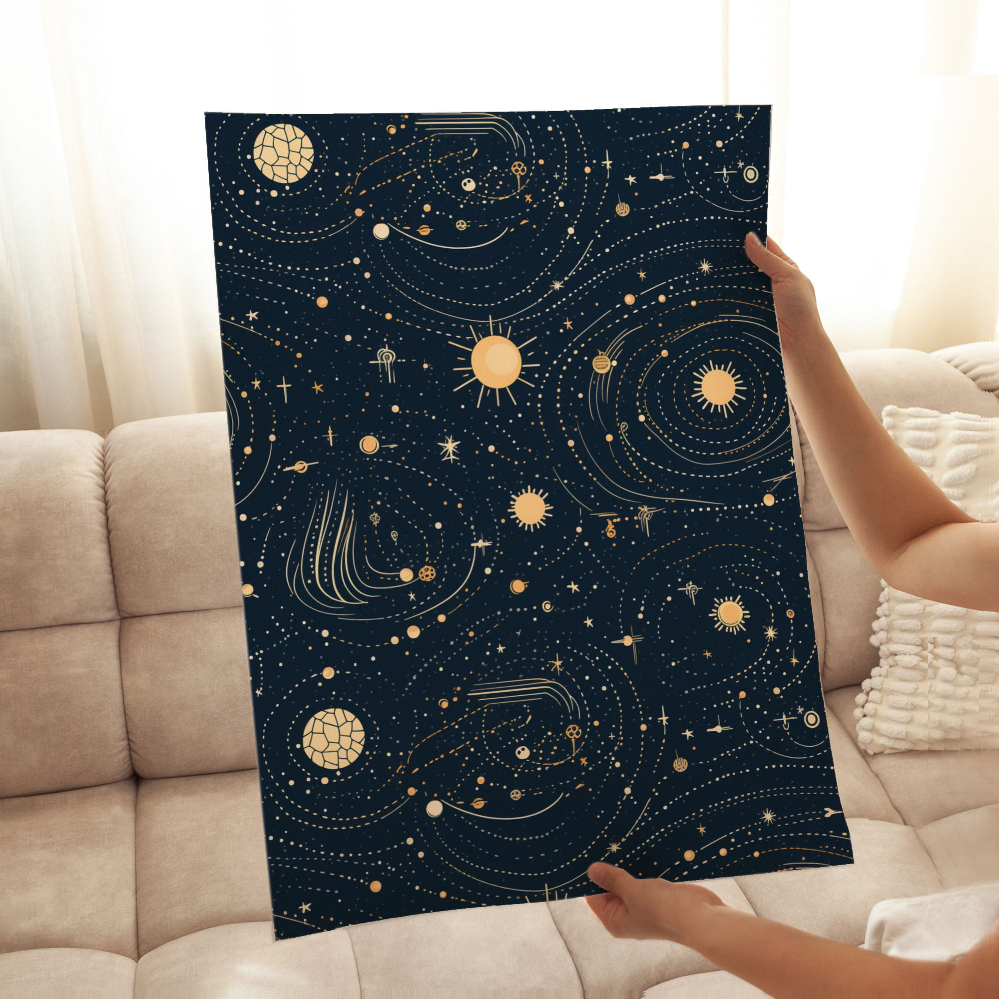 Winston Porter Astronomy and Space Stars Pattern VI Modern Unframed Art ...