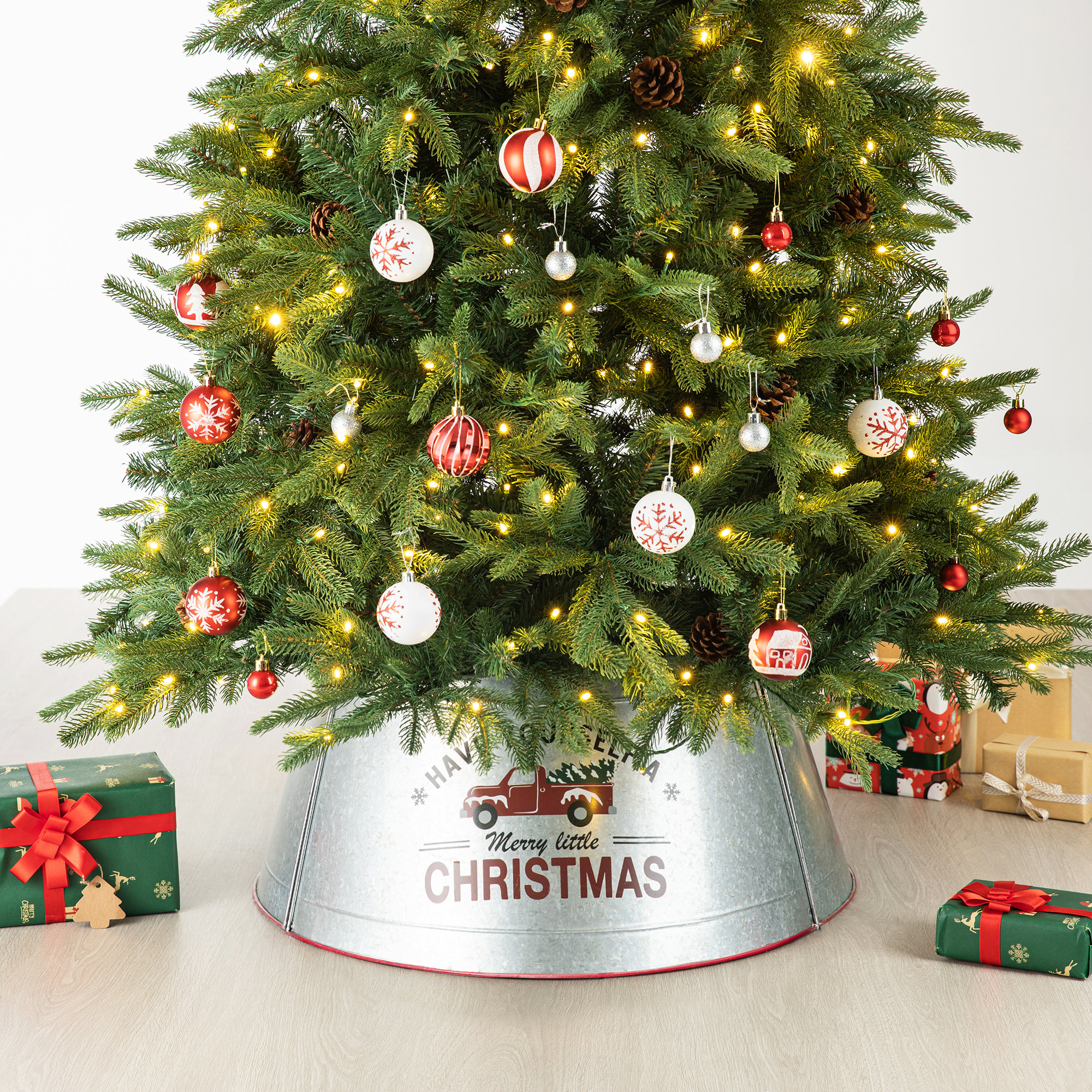 Glitzhome Galvanized Metal Tree Collar & Reviews | Wayfair