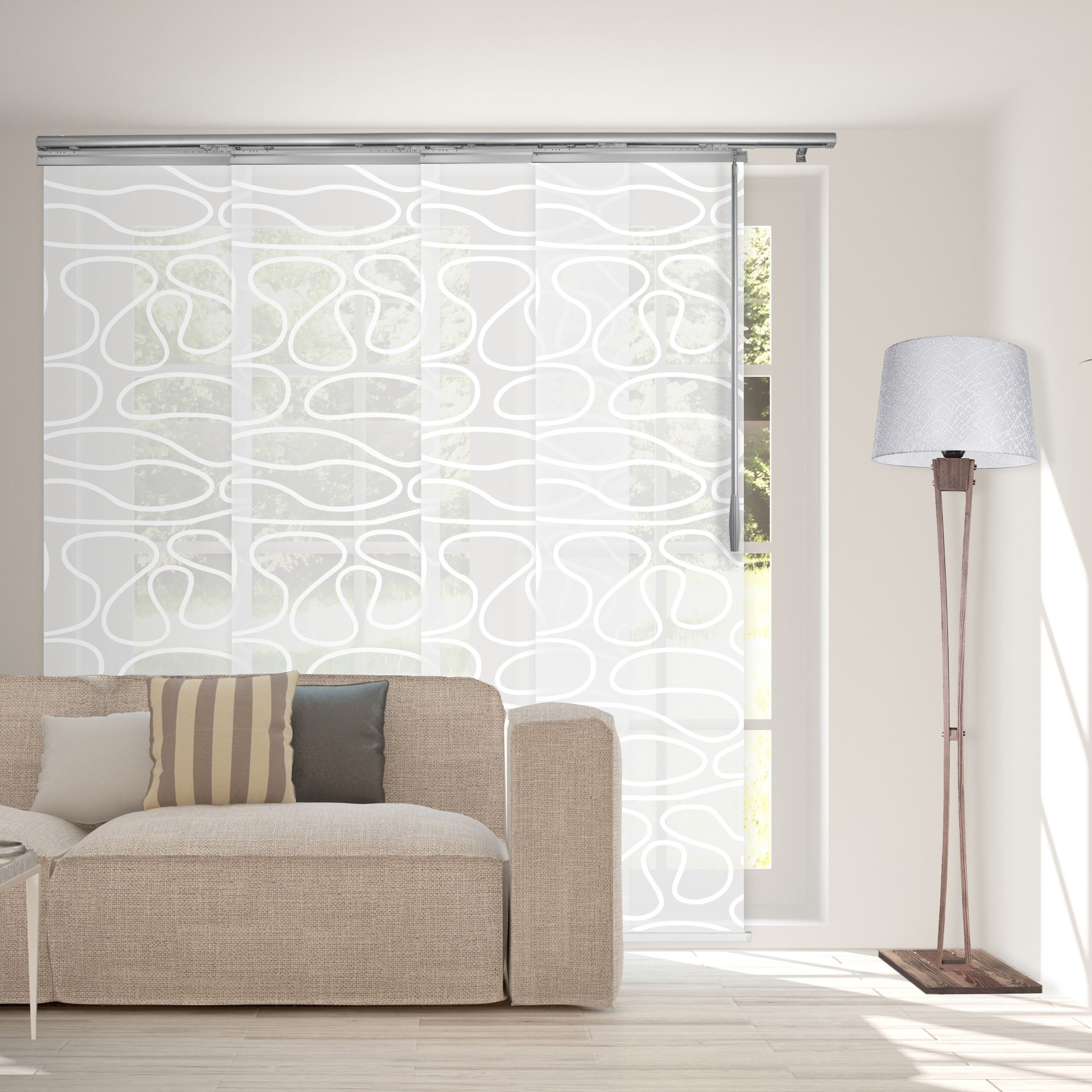Symple Stuff Semi-Sheer Vertical Blind | Wayfair