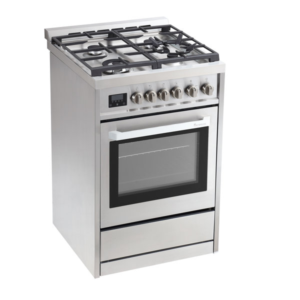 Rangaire 24" Gas Range Convection Oven Freestanding Stainless Steel ...