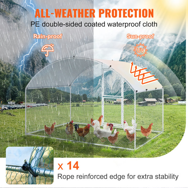 Tucker Murphy Pet™ Darzell Chicken Coop with Chicken Run | Wayfair