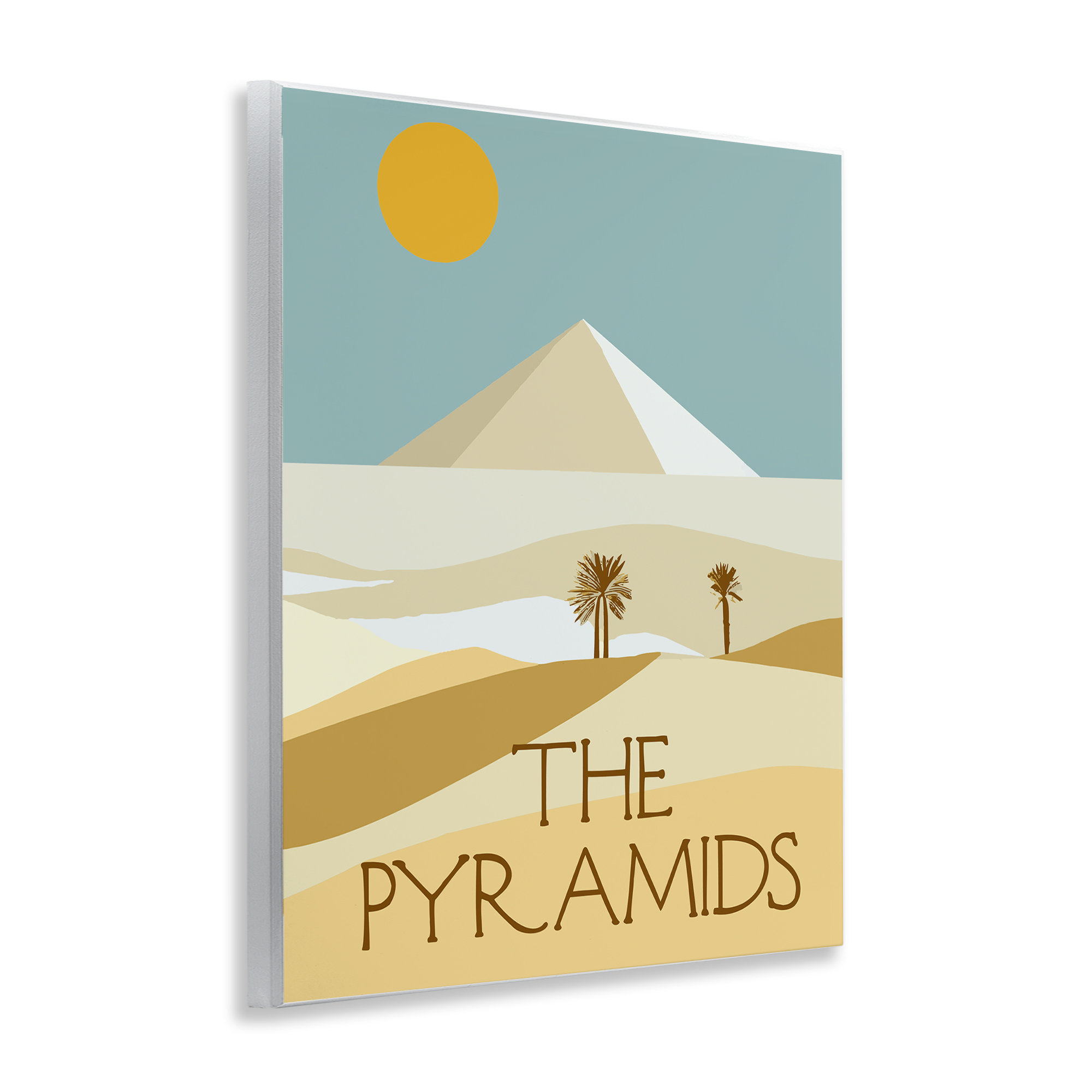 George Oliver Egypt Pyramids Landmark Wall Plaque Art by Daphne ...