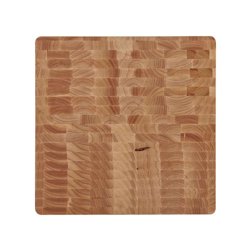 Farberware Thick End Grain Rubberwood Cutting Board, 16x16 Inch ...