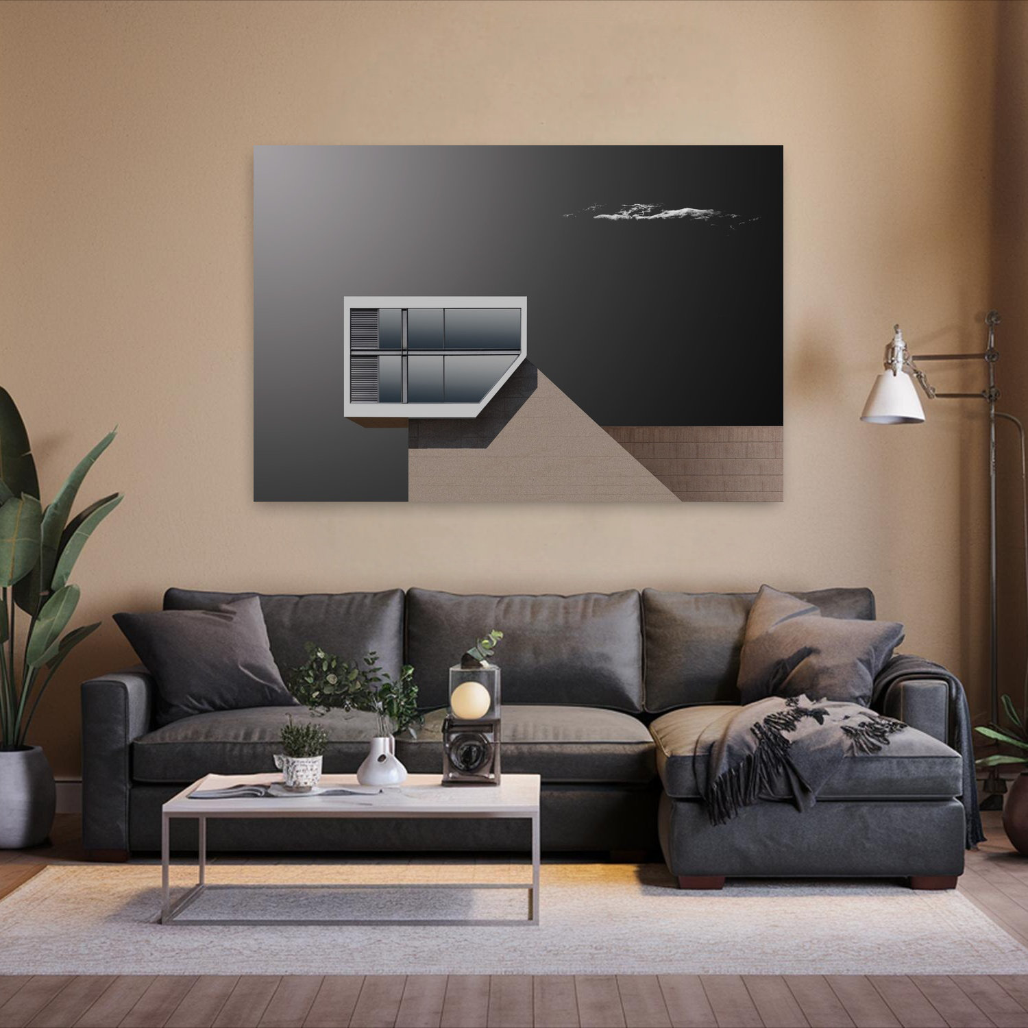 Latitude Run® Contemporary Art Abstract Contemporary Architecture Art ...