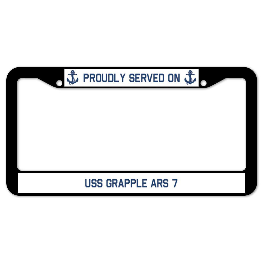 SignMission Proudly Served on USS GRAPPLE ARS 7 Plate Frame | Wayfair