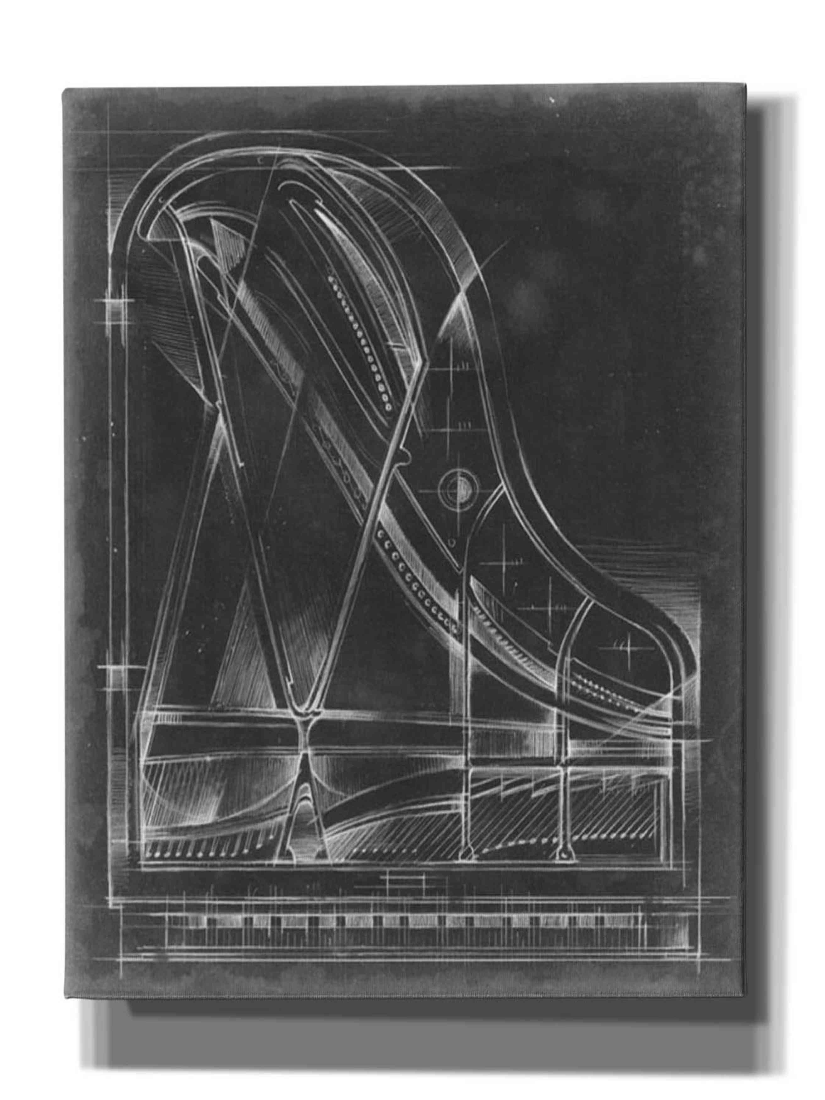 Williston Forge 'Grand Piano Diagram' By Ethan Harper Canvas Wall Art ...