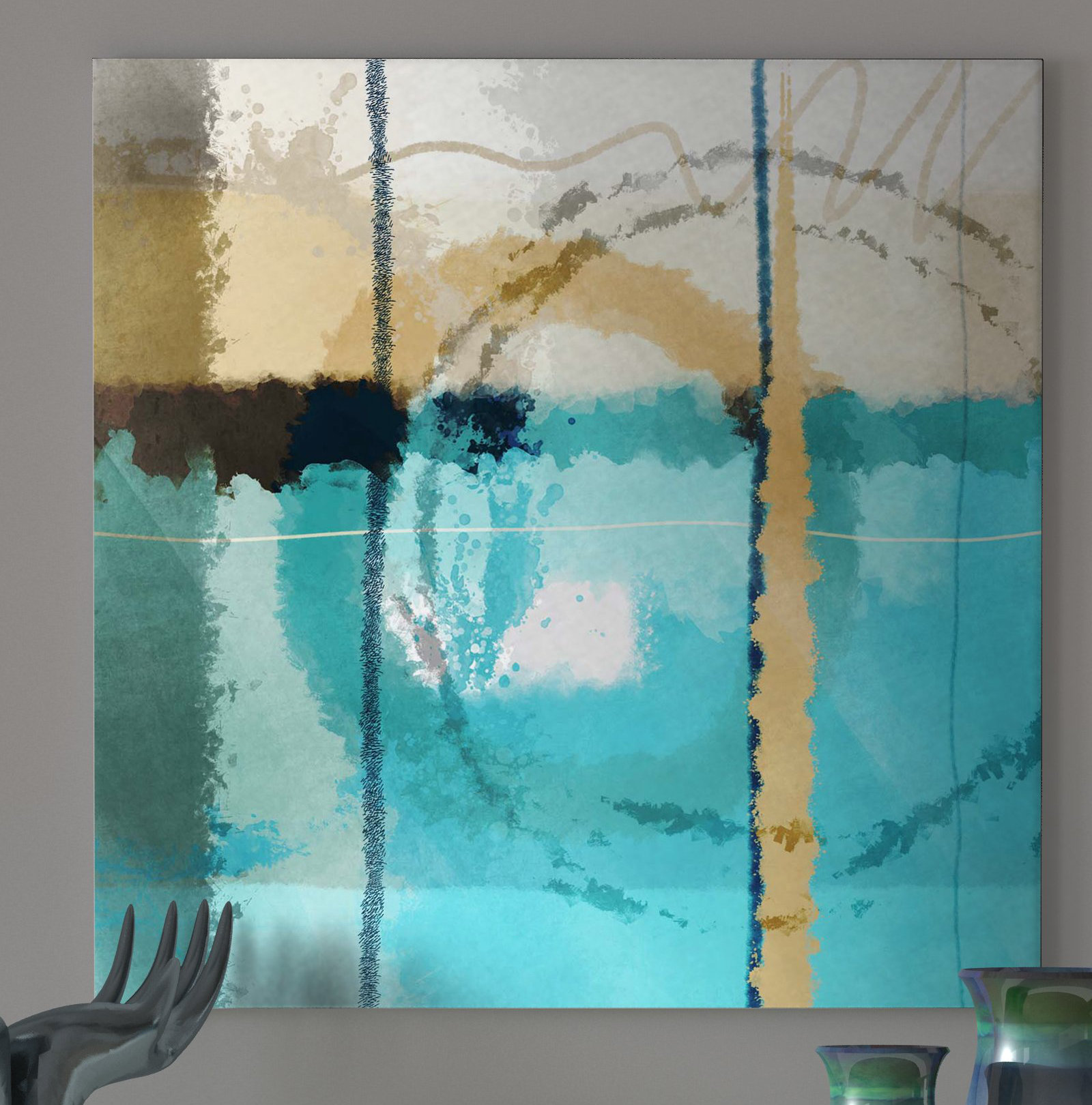 Wrought Studio™ Supersonic Dimple - Wrapped Canvas Painting Print | Wayfair