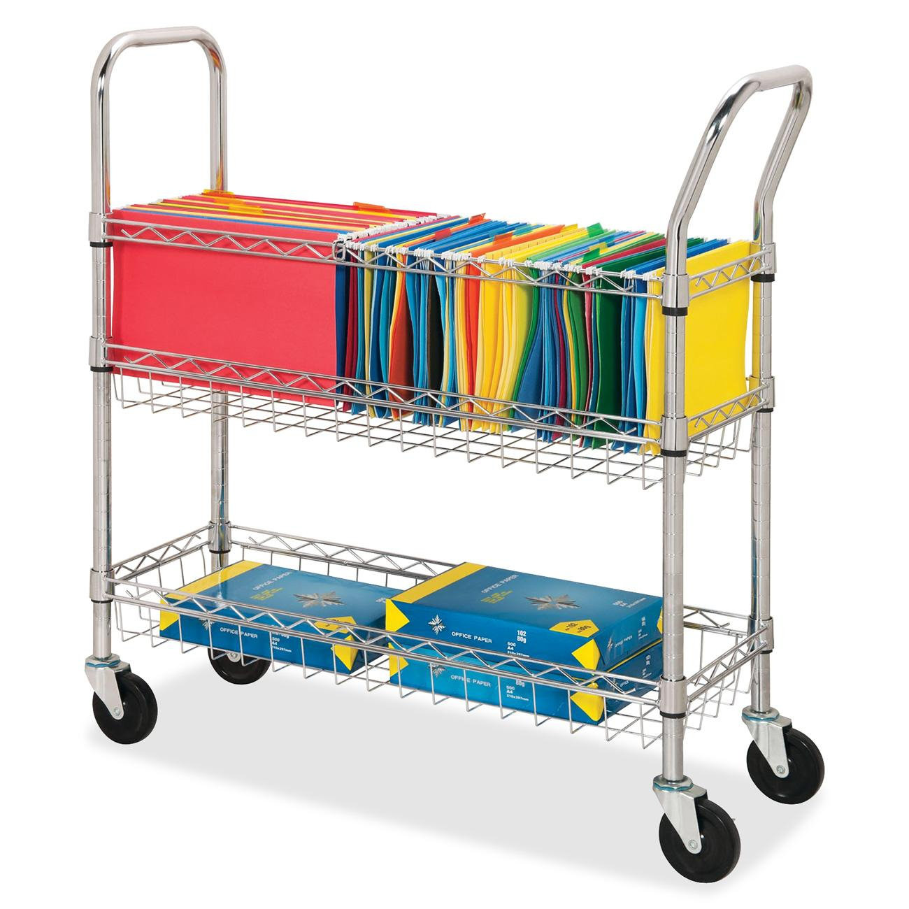 Lorell Wire Mail Cart | Wayfair