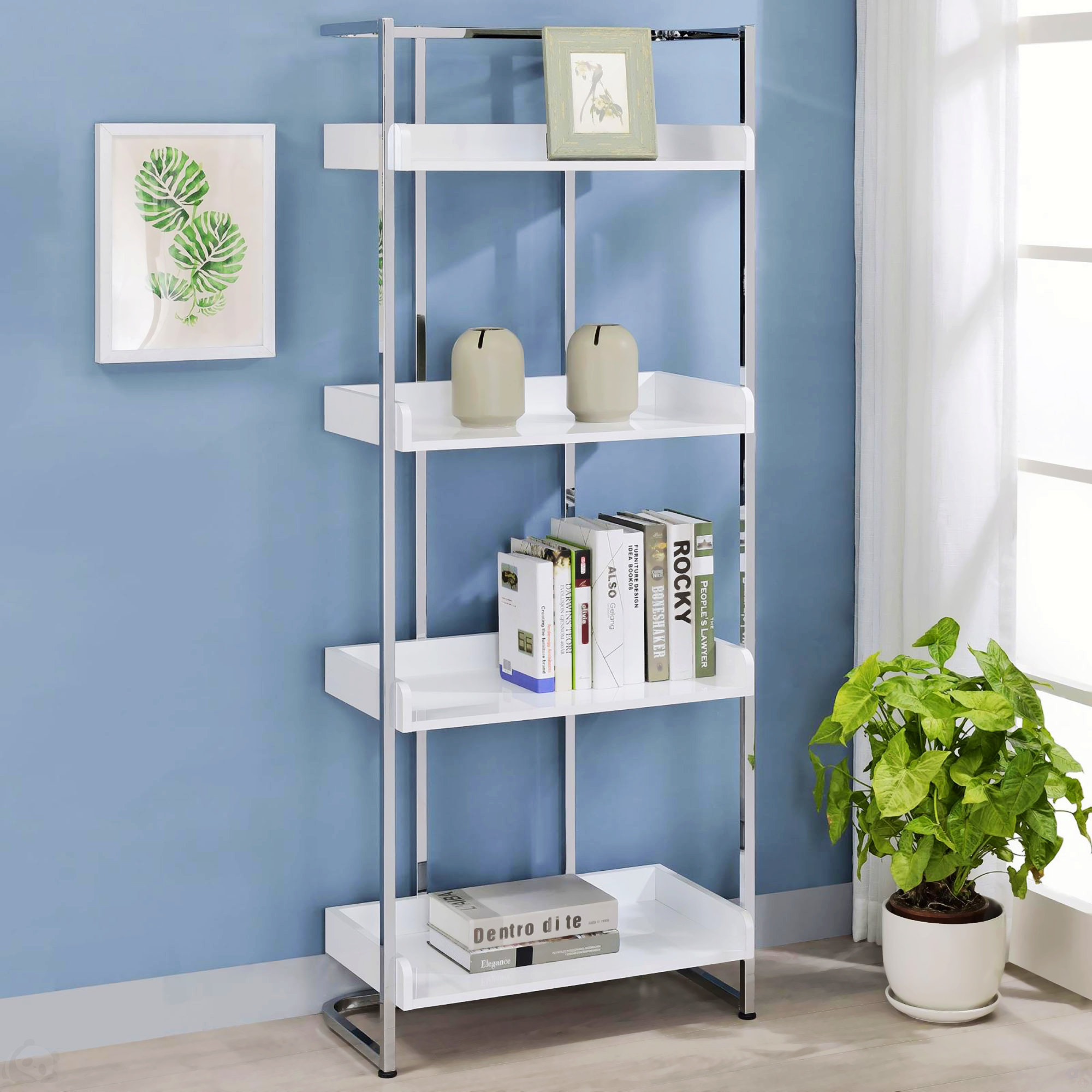 Hokku Designs 4-Shelf Open Back Bookcase - Wayfair Canada