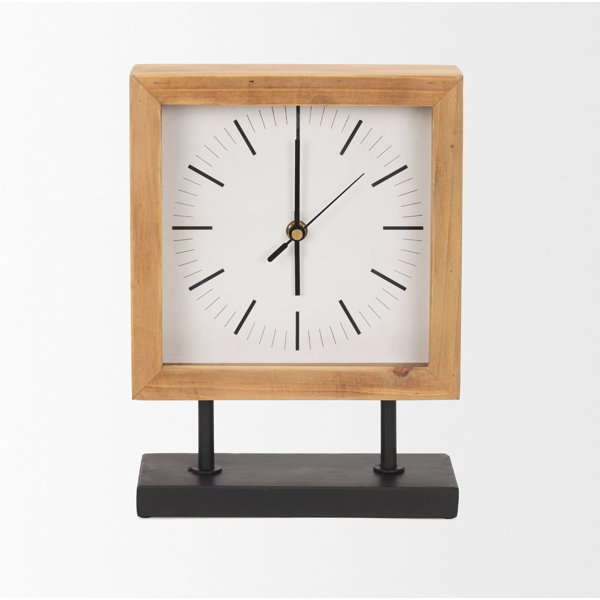 Ebern Designs Analog Quartz Tabletop Clock | Wayfair
