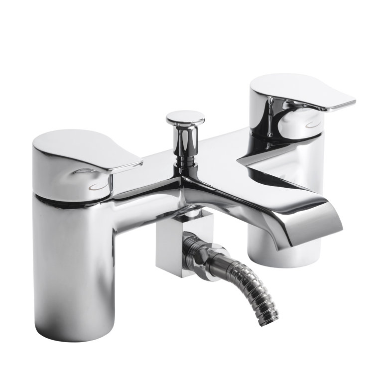 Tavistock Blaze Deck Mounted Bath Spout Bath Filler with Handshower ...