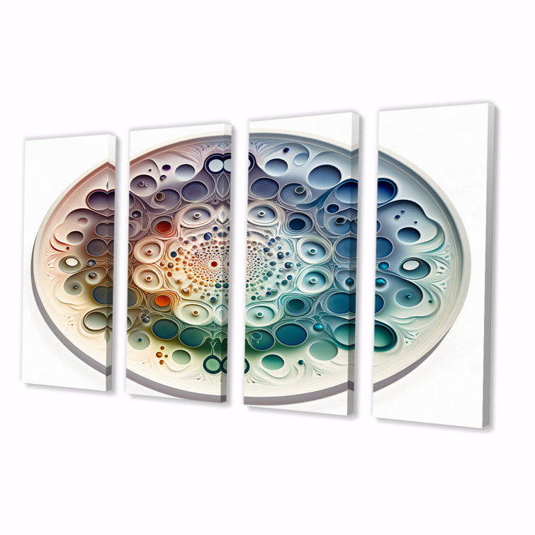 Wrought StudioSoft Coloured Cymatics Mandala IX - Modern Geometric ...