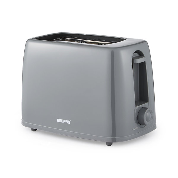 Geepas 2 Slice Bread Toaster With 6 Level Browning Control, 650W ...