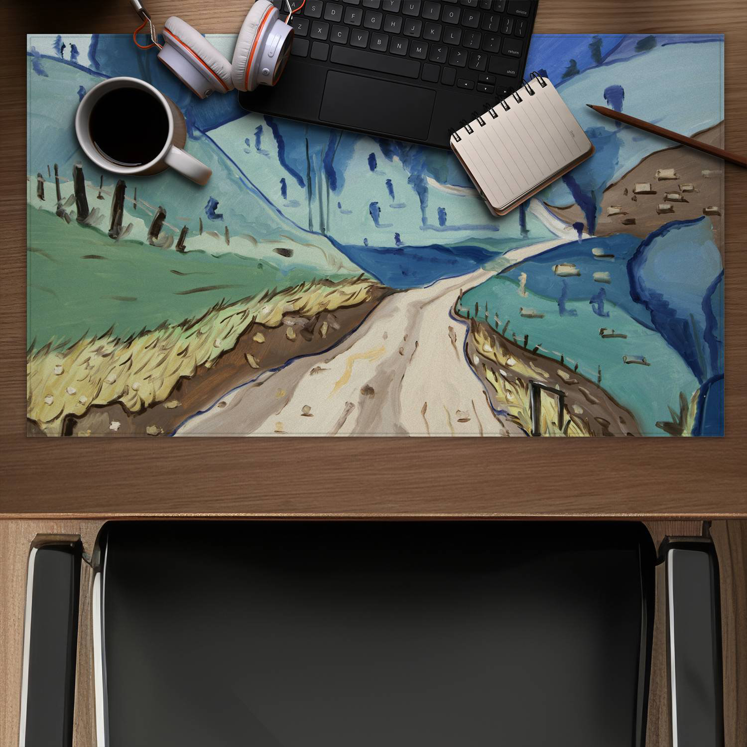 Begin Edition International Inc. Tuscany trail - 14.00"x24.25" Desk mat ...