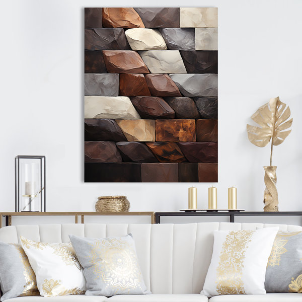 Wrought Studio " Bean Stone Collage I " - Wayfair Canada