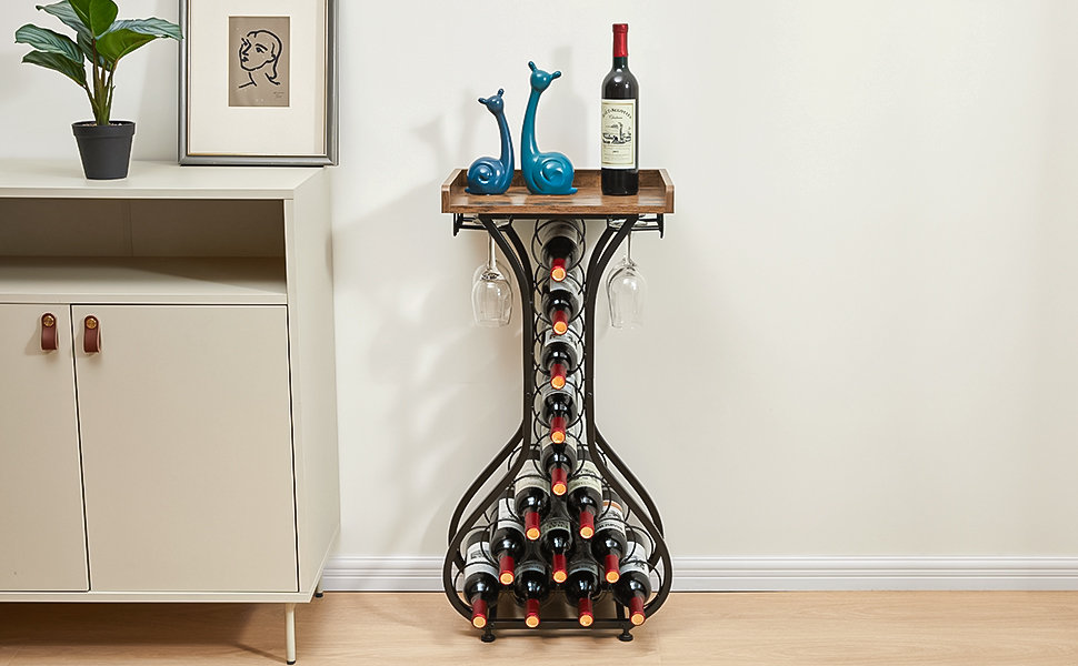 Trent Austin Design® Wine rack freestanding floor mini bar table wine ...