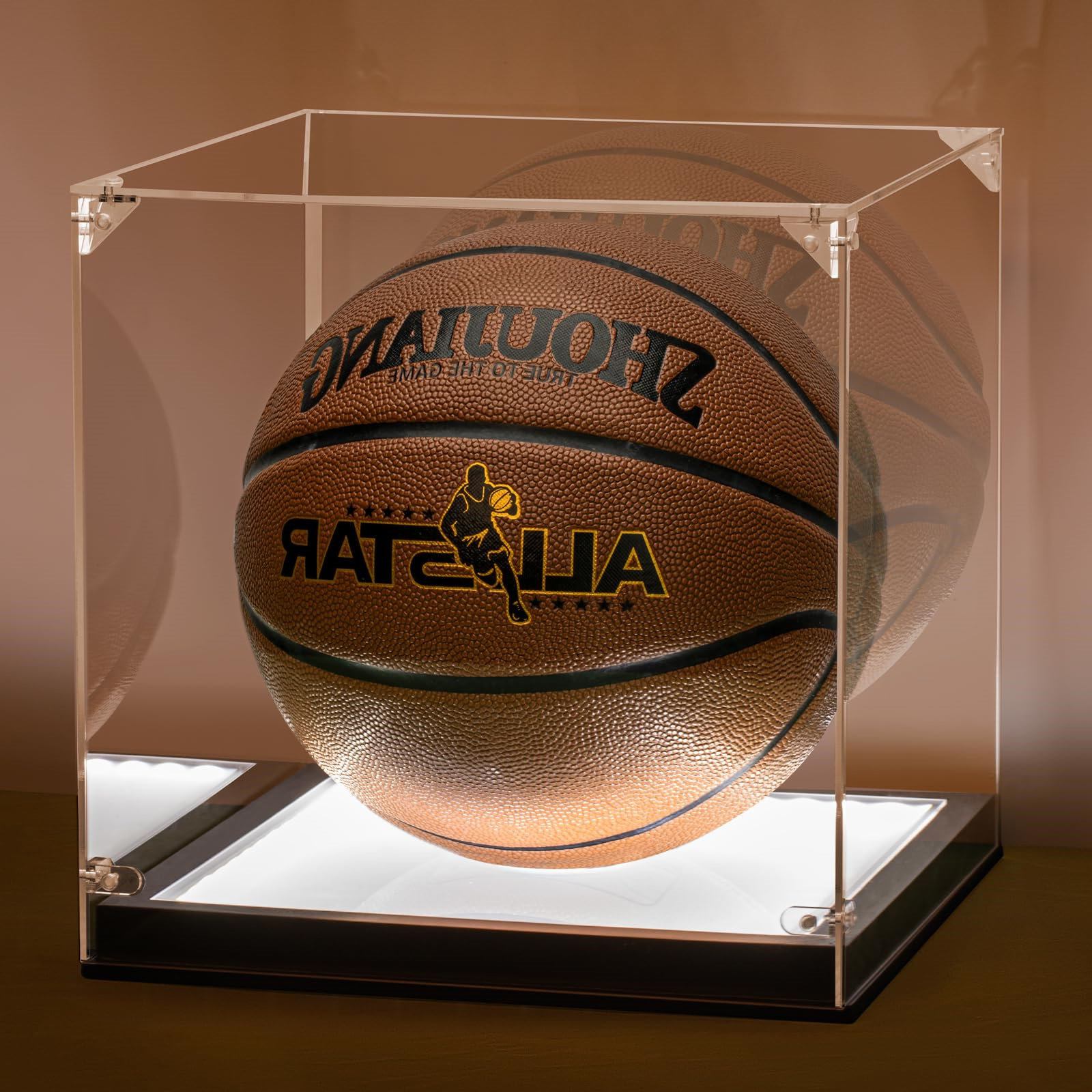 HIRVOK Basketball Display Case with LED Lighting | Wayfair