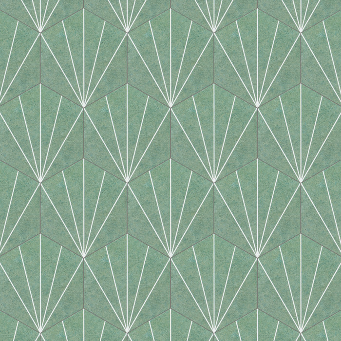 Merola Tile Aster 9" x 10" Porcelain Patterned Wall & Floor Tile ...