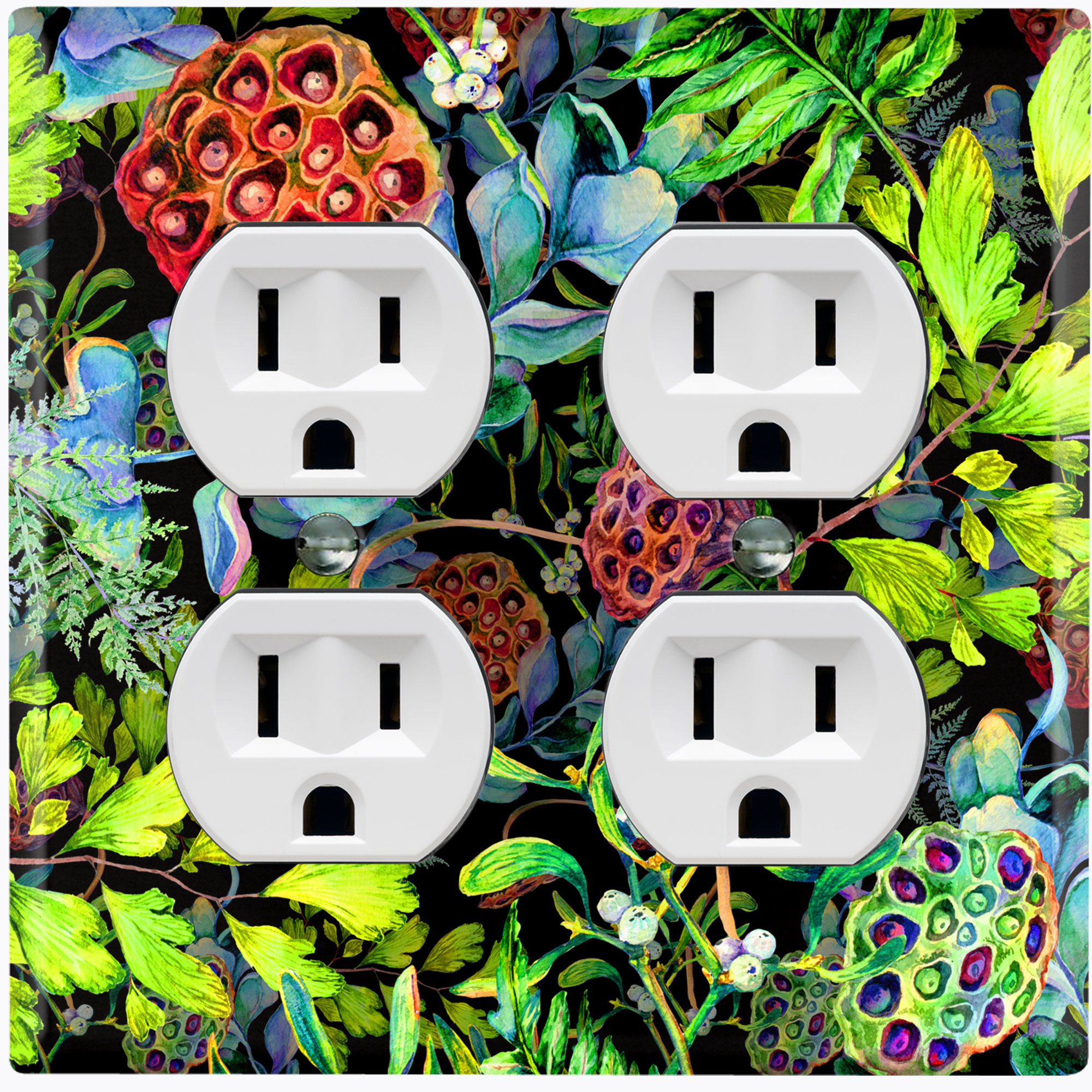 WorldAcc 2-Gang Duplex Outlet Wall Plate | Wayfair