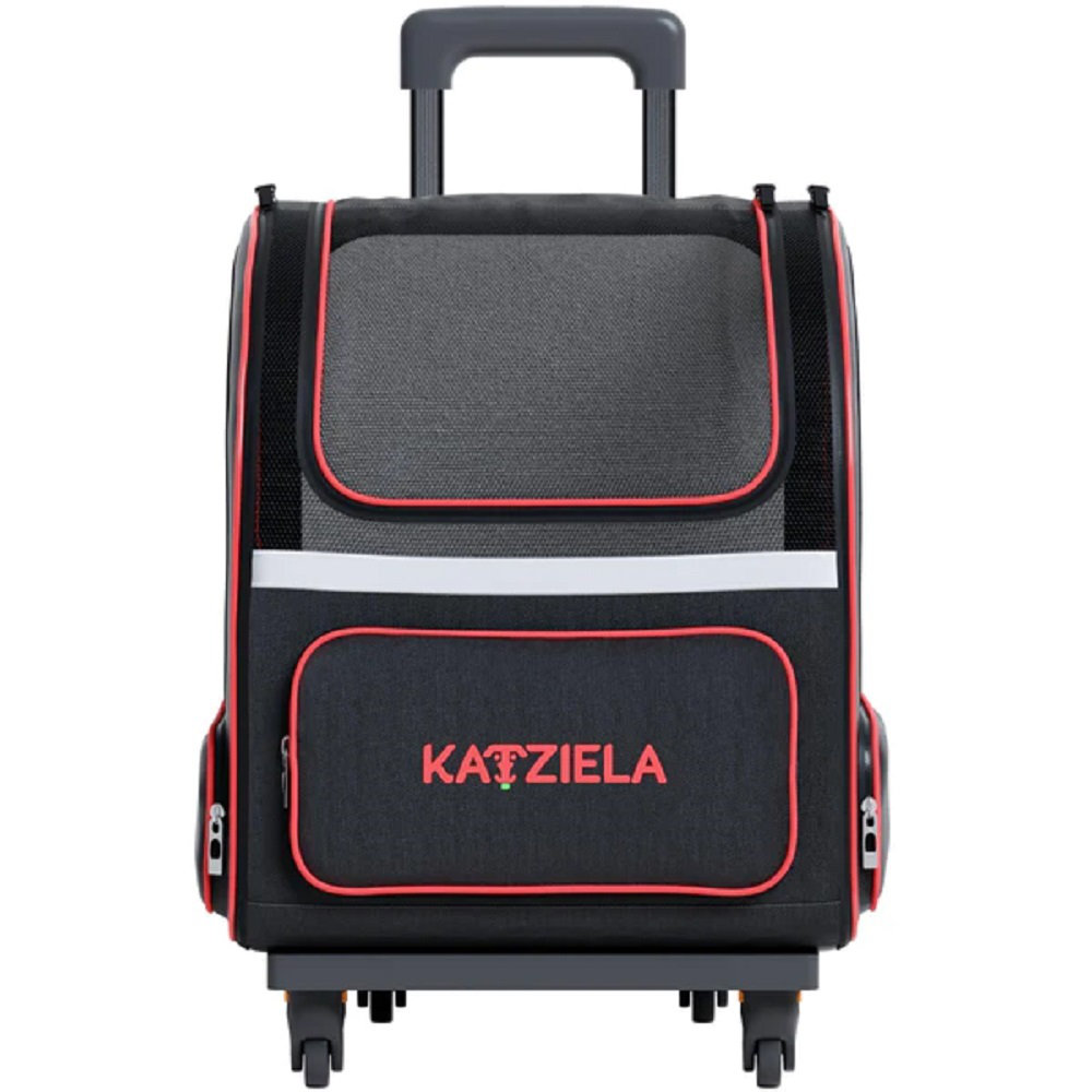 Katziela Hybrid Adventurer Pet Carrier Backpack with Removable Wheels ...