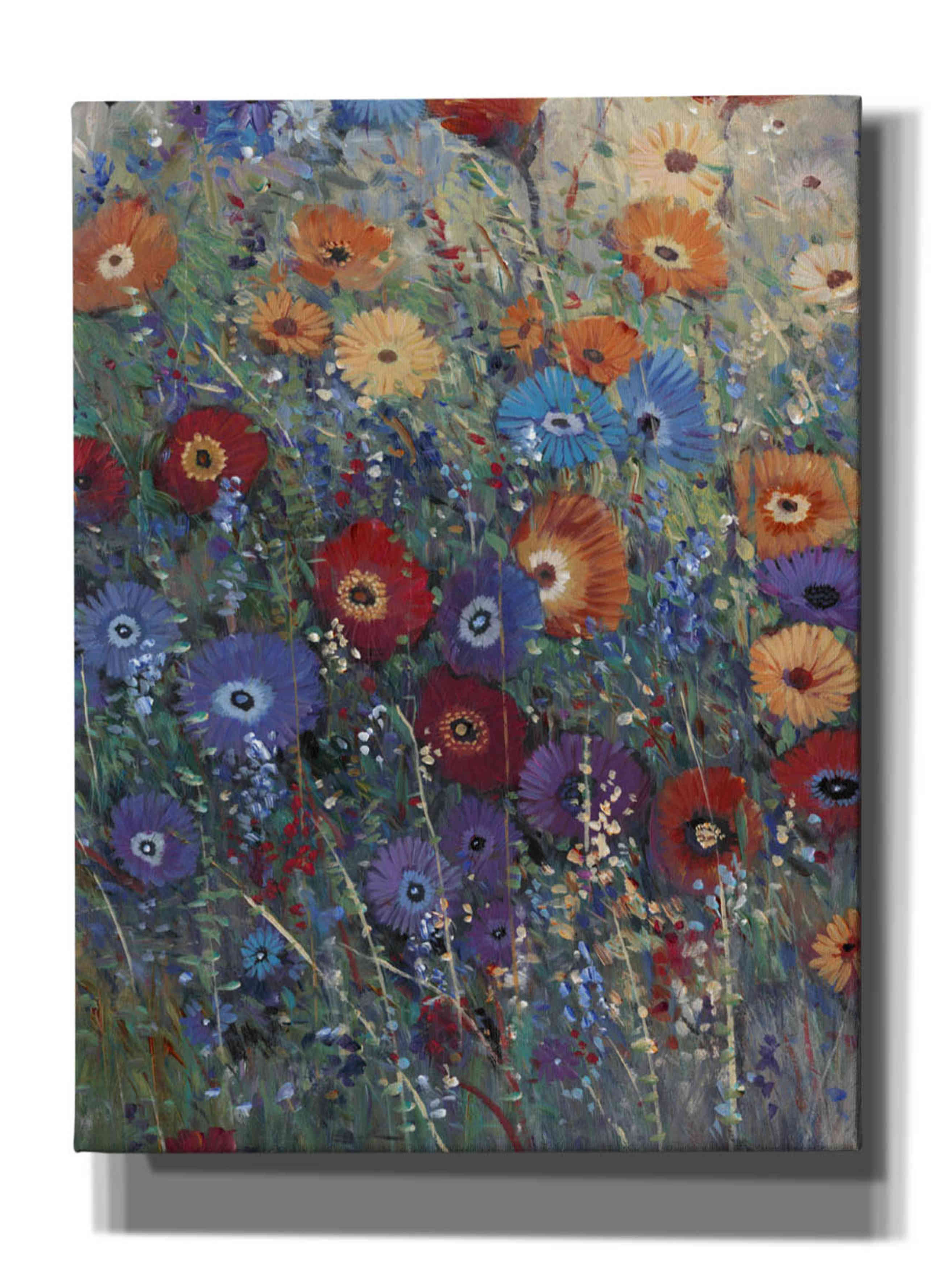 Red Barrel Studio 'Flower Patch I' By Tim O'toole, Canvas Wall Art, 18 ...