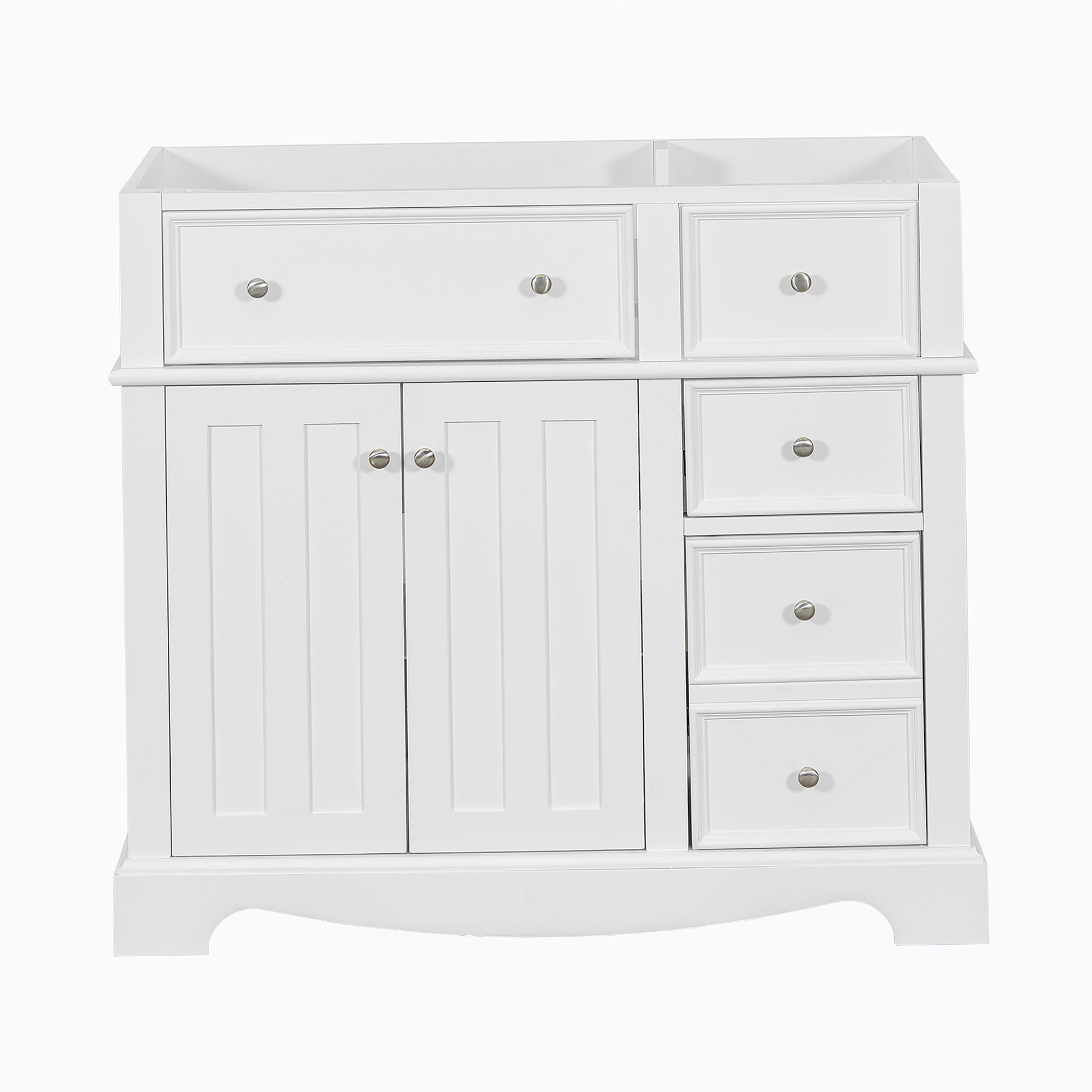 BOSTINS 36'' Bathroom Vanity without Basin Sink, Solid Wood Frame ...