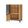 Alpen Home Rashon Manufactured + Solid Oak Wood 1-Door Display Cabinet ...