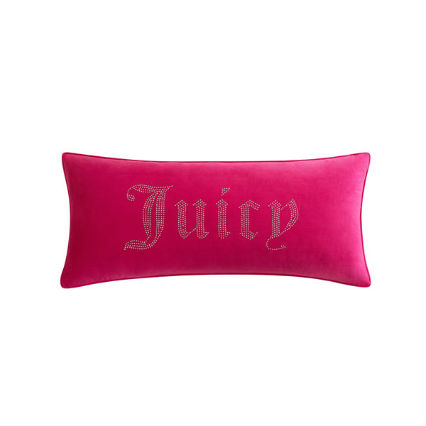 Juicy Couture Silver Rhinestone Throw Pillows - 16" x 36" & Reviews ...