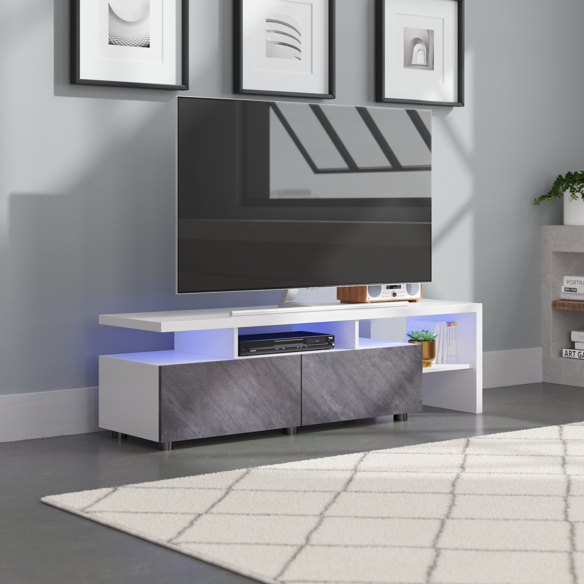 Wade Logan Landau TV Stand for TVs up to 60" & Reviews | Wayfair