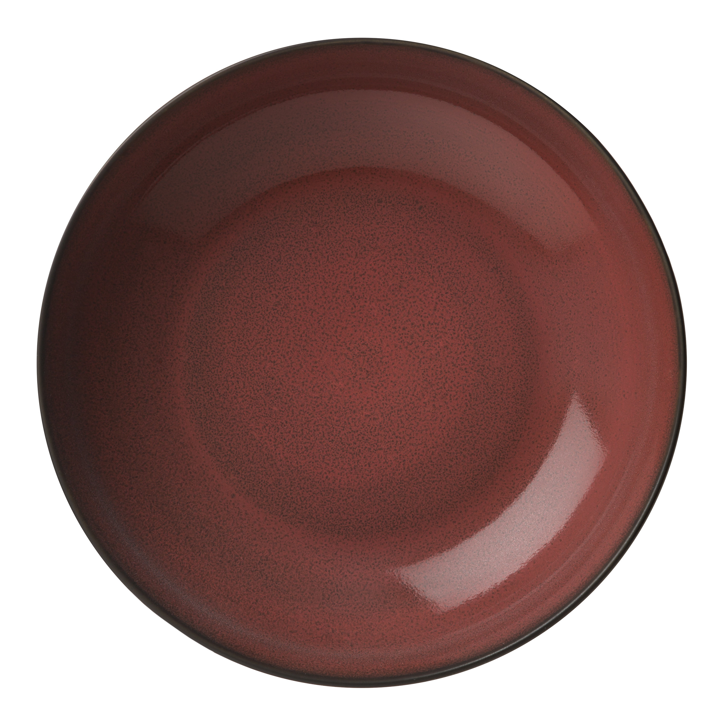 Oneida Rustic Crimson Round Deep Coupe Plates, 7", by Luzerne | Wayfair