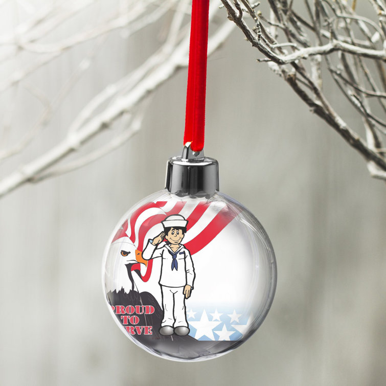 Printed Perfection Personalized US Navy - Male Christmas Bulb Ornament ...