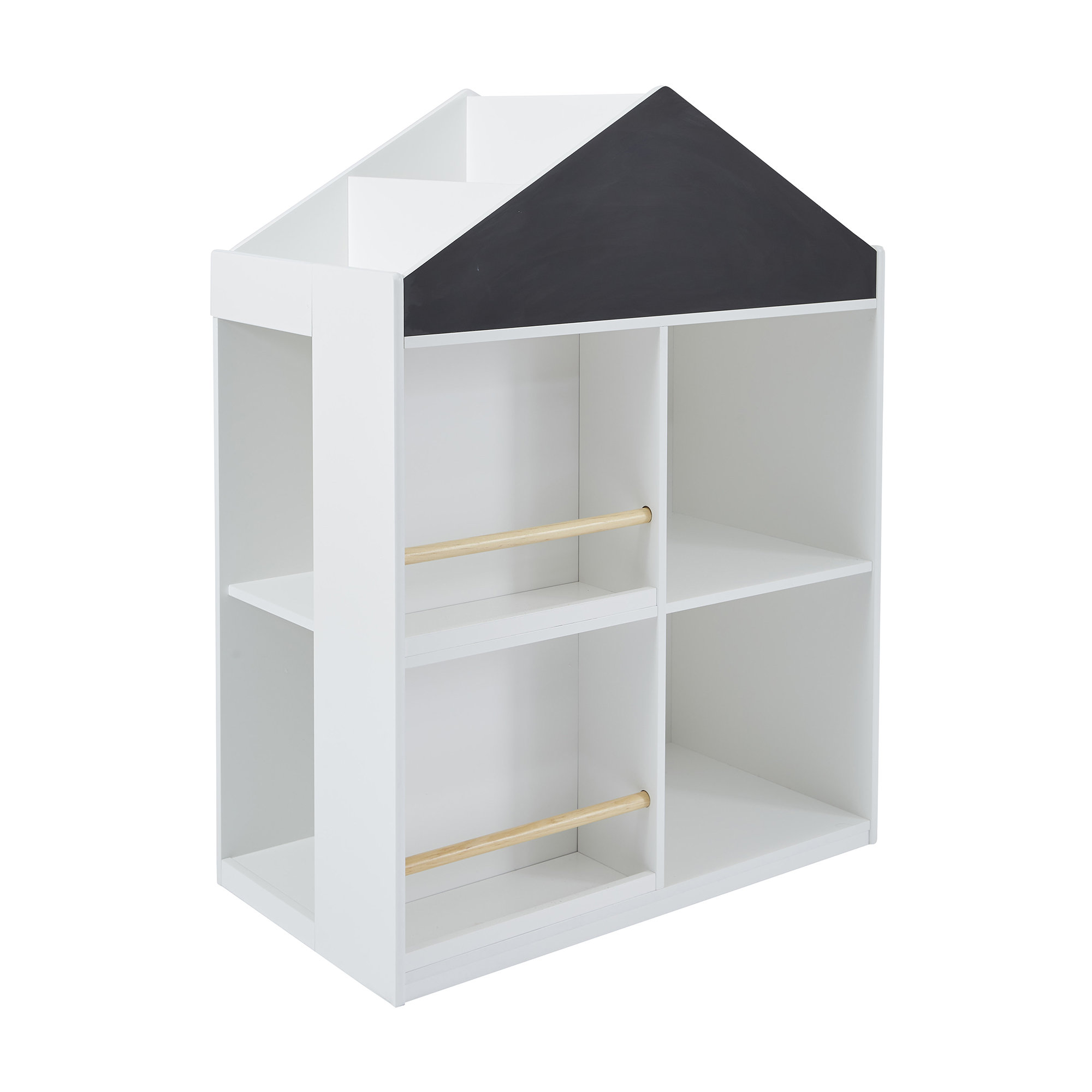 Liberty House Toys Kids White Blackboard Bookcase and Storage Cabinet ...