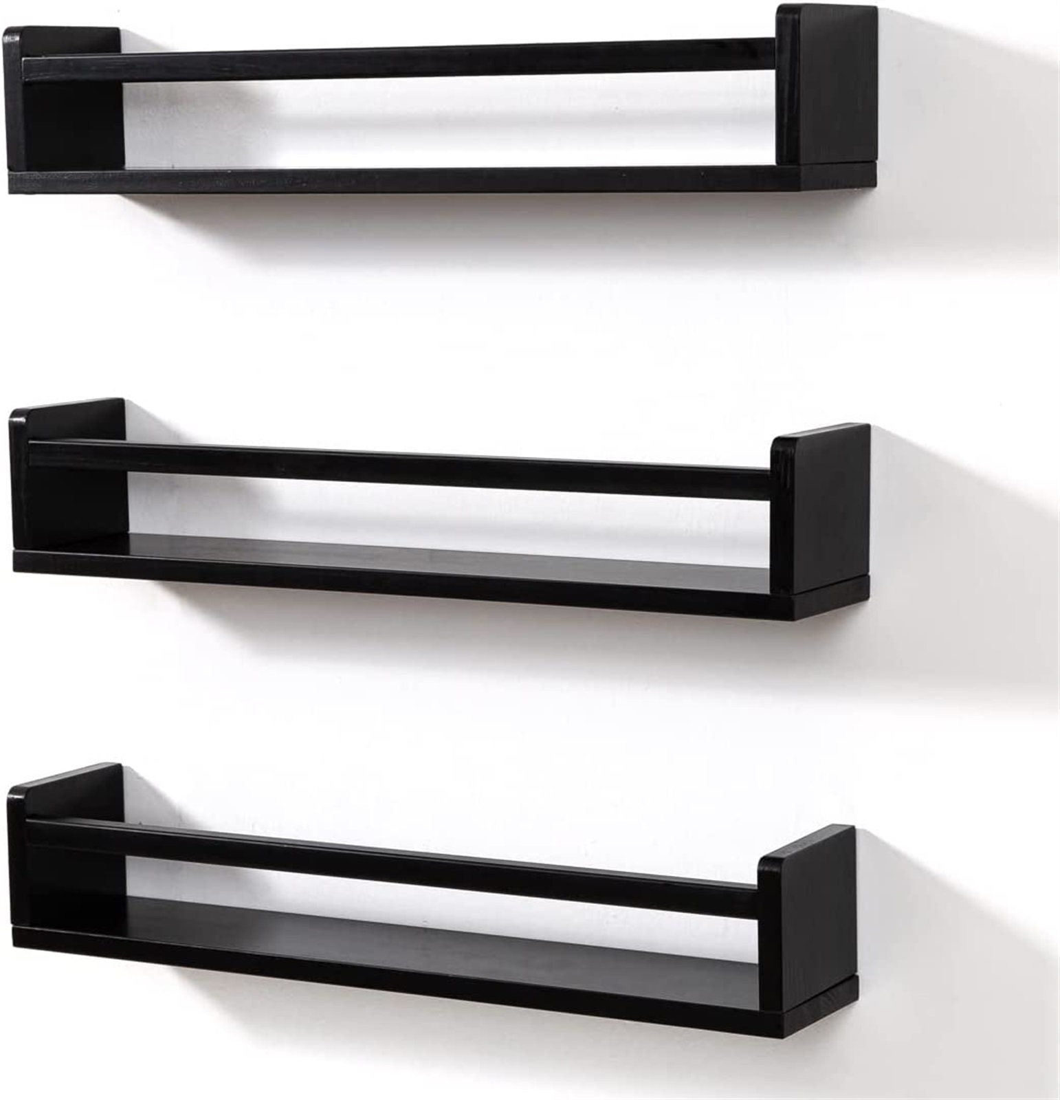 Latitude Run® 3 Piece Square Solid Wood Floating Shelf | Wayfair