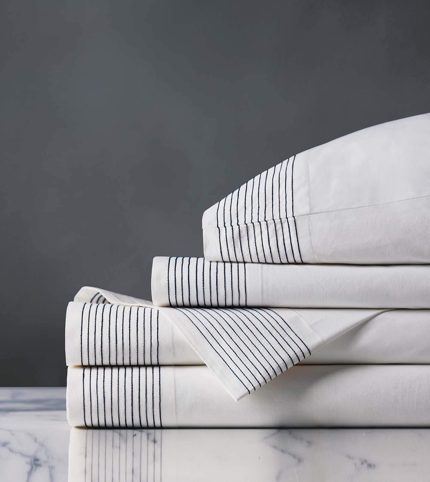 Eastern Accents Marsden Fine Linen Sheet Set in Ivory - Wayfair Canada