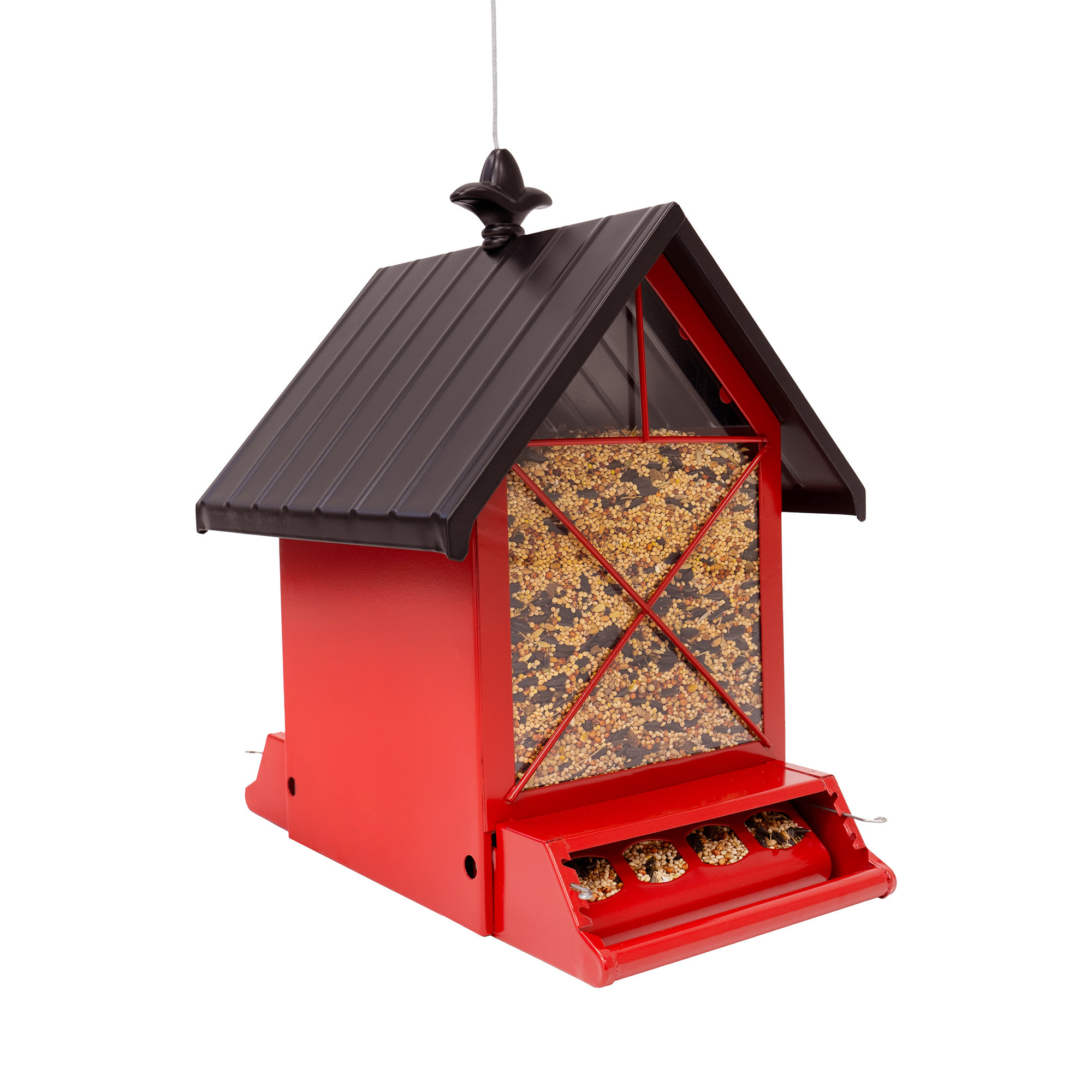 Ophelia & Co. RED BARN SQUIRREL RESISTANT FEEDER | Wayfair