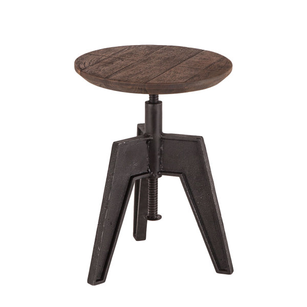 Williston Forge Swivel Solid Wood Adjustable Height Stool - Wayfair Canada