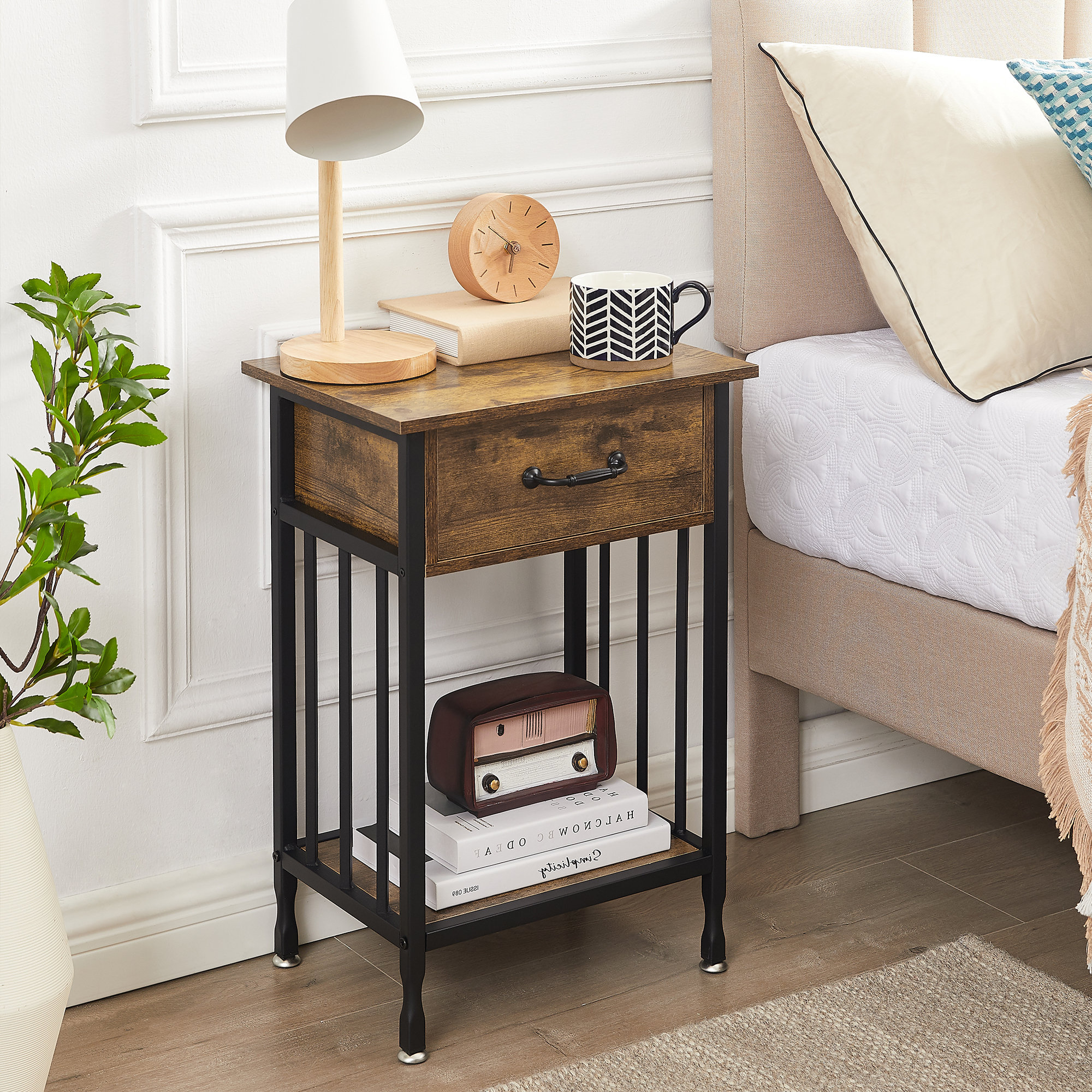 Trent Austin Design® Kempst Metal Nightstand | Wayfair