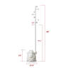 Trinx Karanja Metal Freestanding 8 - Hook Coat Rack with Marble Base ...