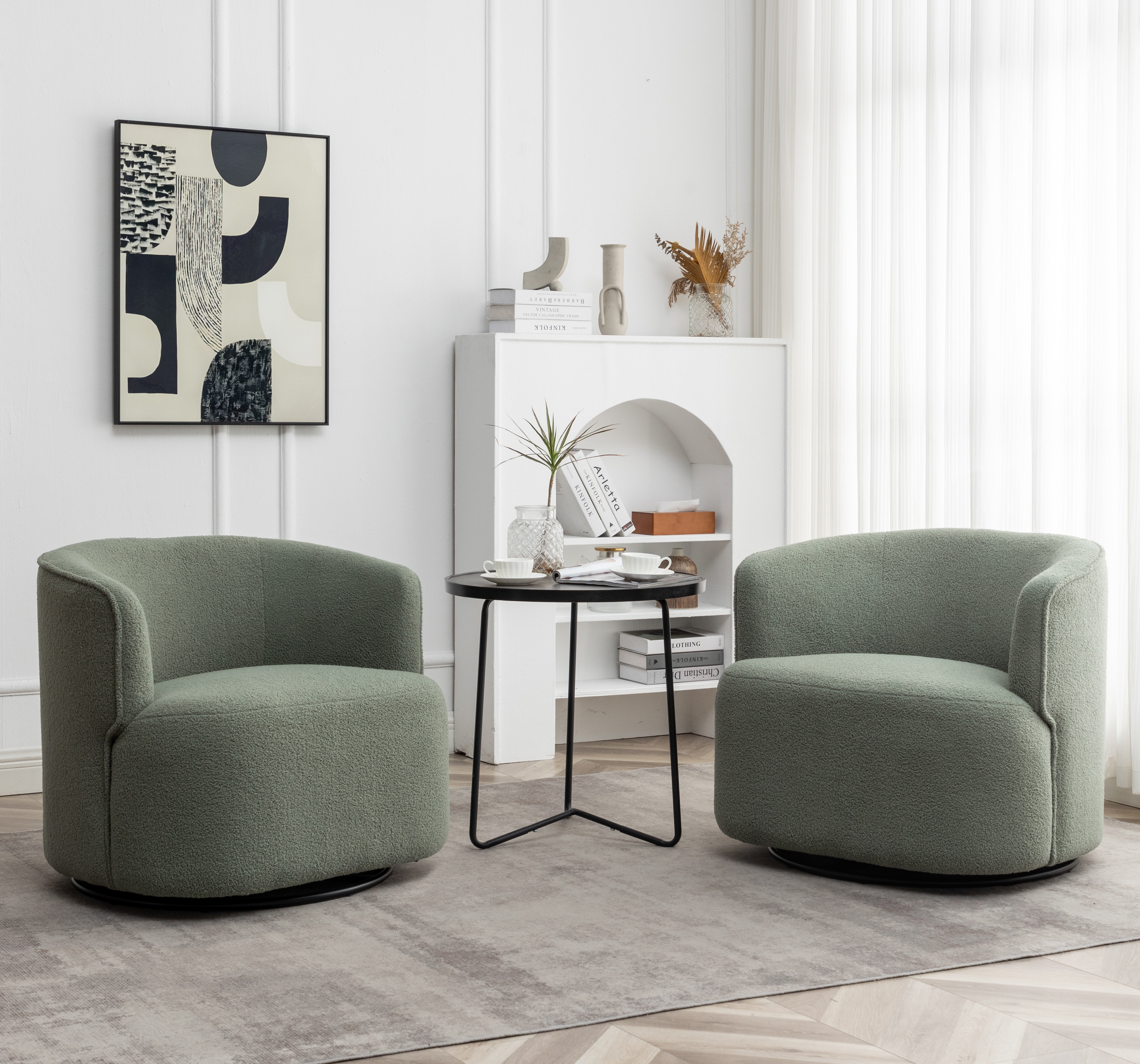 Latitude Run® Jalena Upholstered Swivel Barrel Chair & Reviews | Wayfair