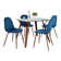 LumiSource Folia 5 - Piece Glass Top Dining Set & Reviews | Wayfair
