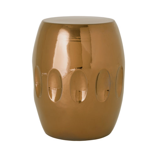 Everly Quinn Ceramic Accent Stool | Wayfair