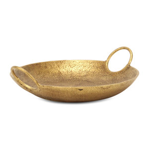 Mercer41 Khilov Rounded Handle Gold Cast Iron Dish | Wayfair