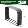 Arlmont & Co. Galvanized Steel Firewood Storage Shed Outdoor Corrugated ...