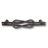D. Lawless Hardware 5" Wrought Iron Double Loop Pull Flat Black | Wayfair