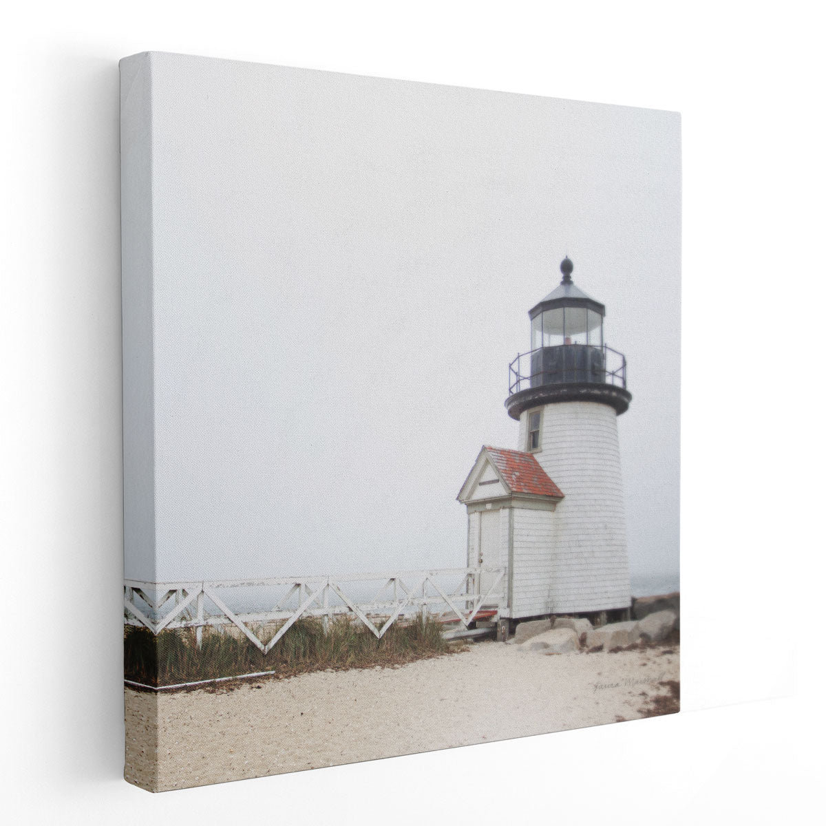 Breakwater Bay Brant Point Light - Canvas Print Wall Art | Wayfair