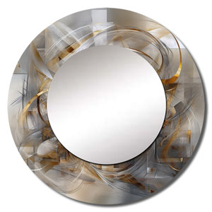 Gold Round Wall Mirrors You'll Love | Wayfair